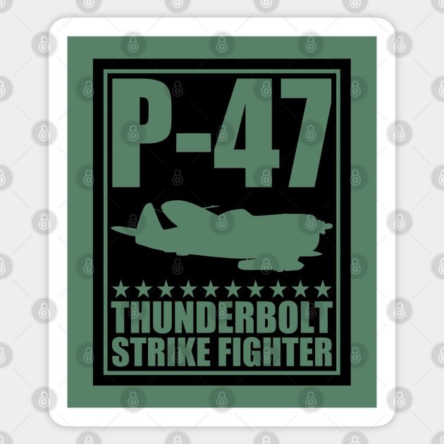 P-47 Thunderbolt - Ww2 P47 Thunderbolt Patch - Sticker | TeePublic